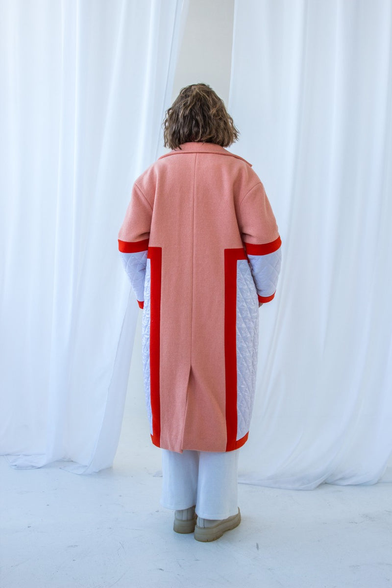 Coral wool coat – Av Fashion Lab